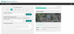Bing Places vermelding kunt claimen, instellen en verifiëren